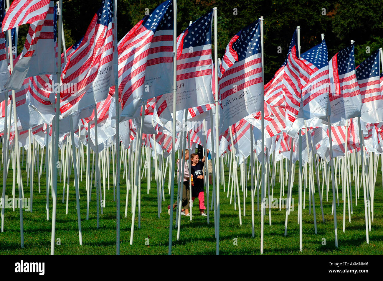 9/11 Memorial Field in Inwood Hill Park in Upper Manhattan Stock Photo ...