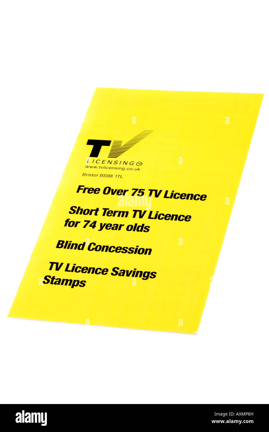 Here is your tv license Cut Out Stock Images & Pictures - Alamy