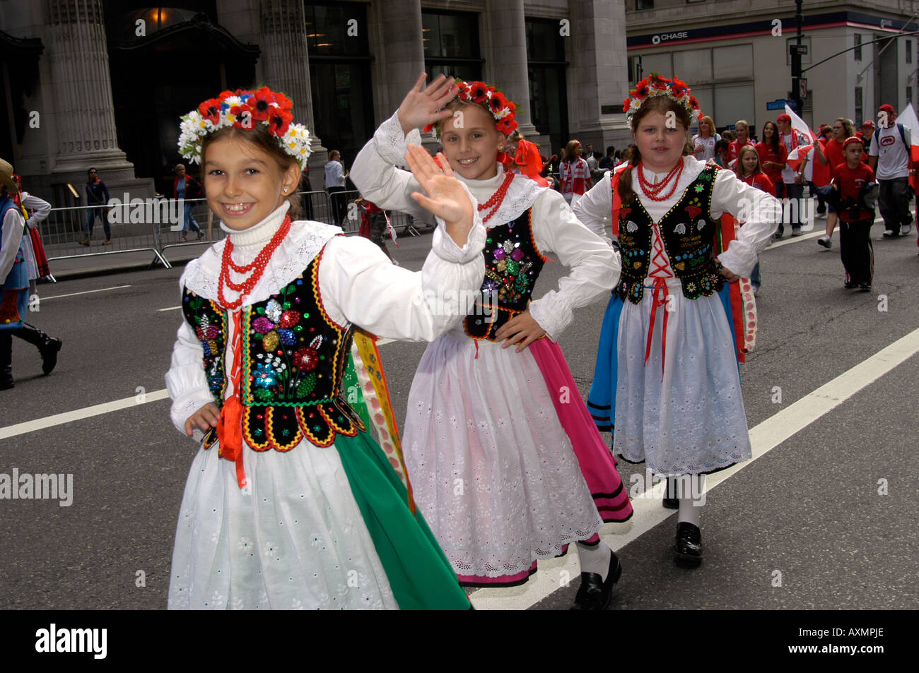 Pulaski Parade on Fifth Avenue in New York City Stock Photo - Alamy