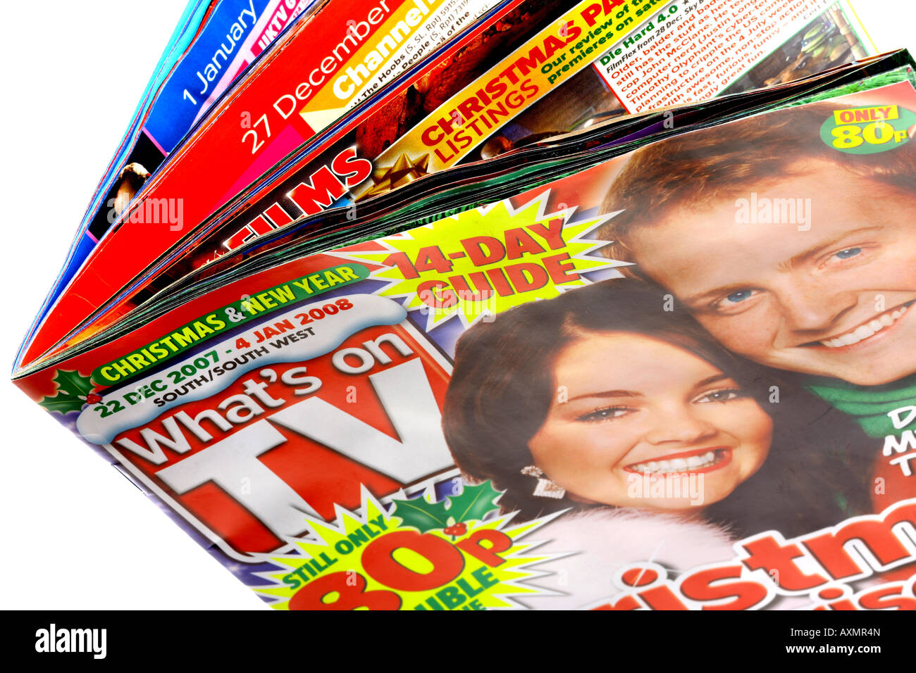 Whats on TV Magazine Stock Photo - Alamy