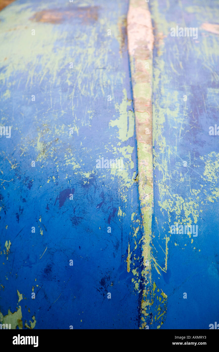 Peeling paint on boat Stock Photo - Alamy