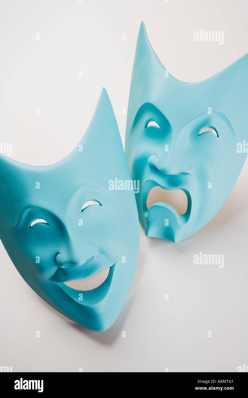 Theatre masks happy and sad hi-res stock photography and images - Alamy