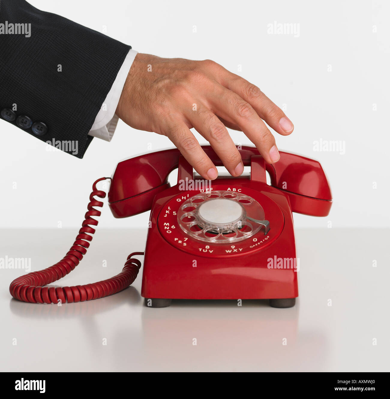 Hand rotary telephone hi-res stock photography and images - Alamy