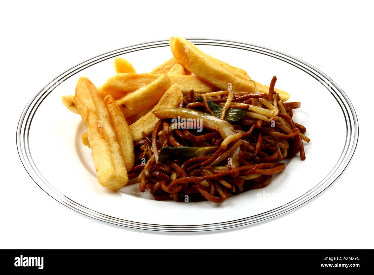 Chinese takeaway chips hi-res stock photography and images - Alamy