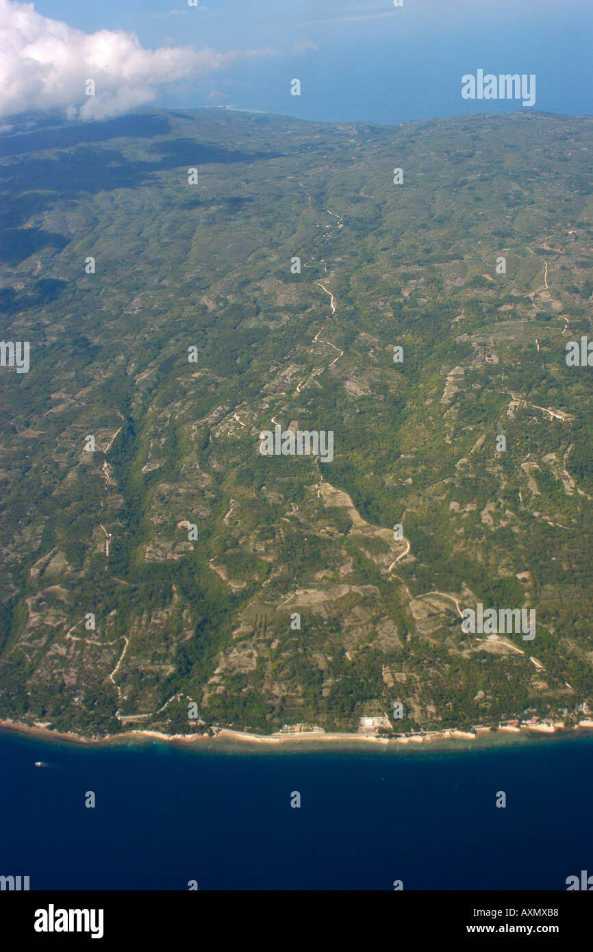Aerial view of the southern region of Cebu island Philippines Visayan ...