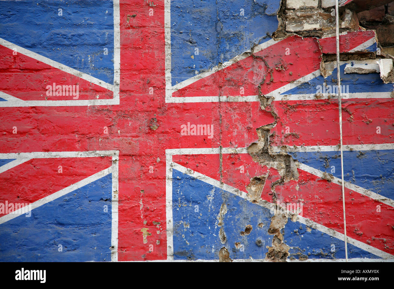 Union Jack mural, south east London, UK Stock Photo - Alamy