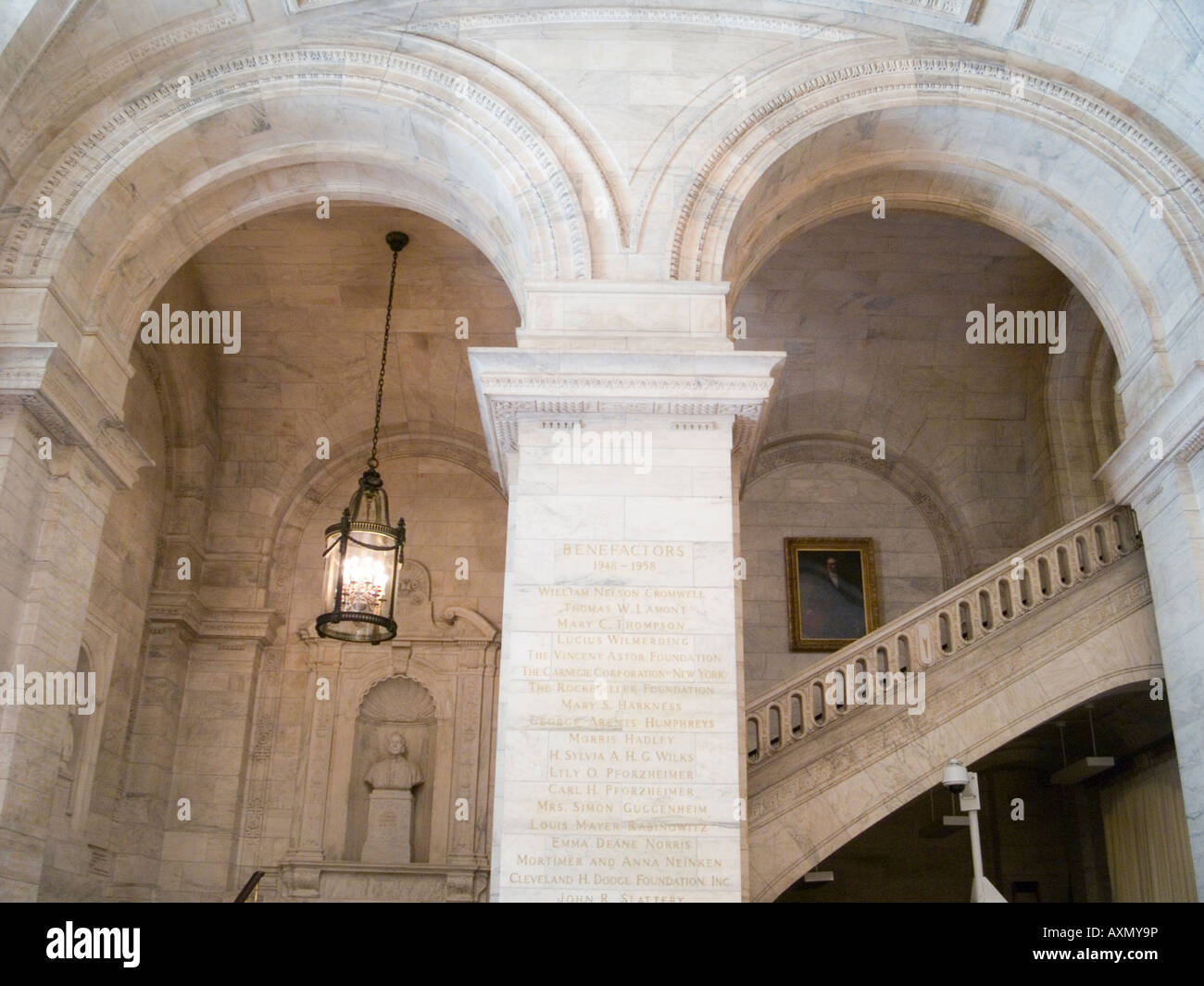 Inside the New York Public Library on Fifth Avenue in Midtown Manhattan ...