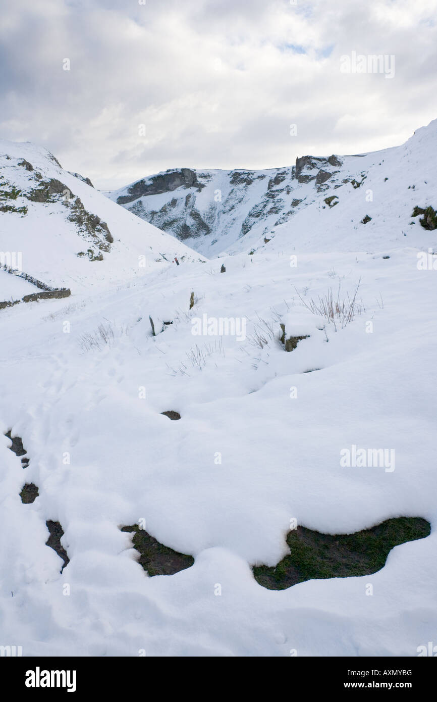 Winnats pass snow road hi-res stock photography and images - Alamy