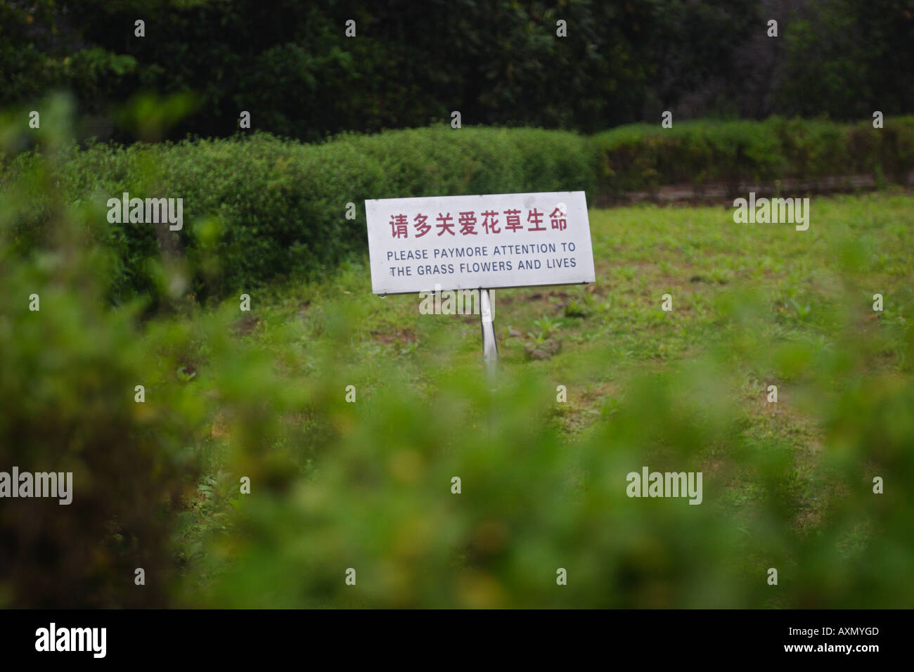Keep off sign flowers hi-res stock photography and images - Alamy
