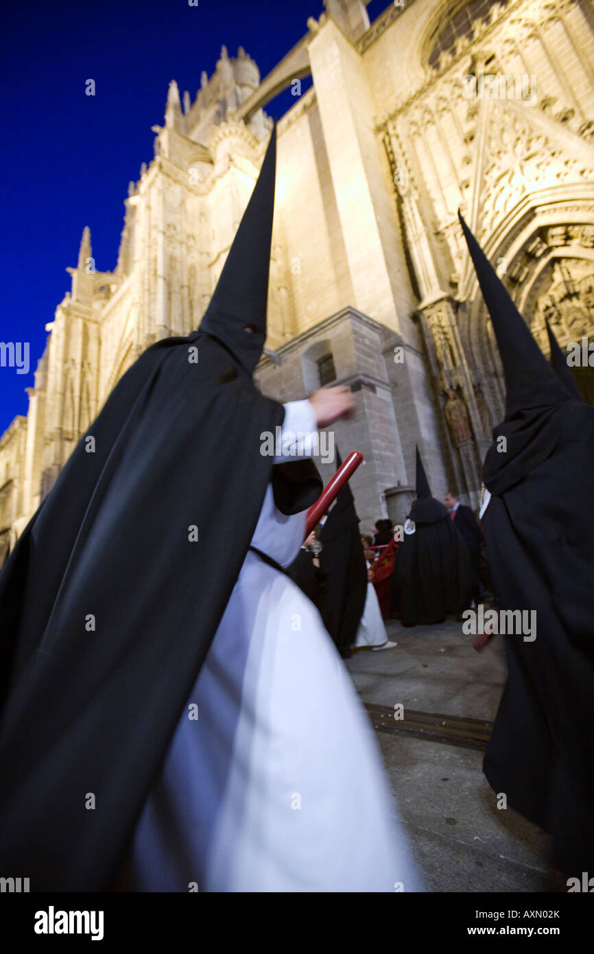 Blue capirote procession hi-res stock photography and images - Alamy