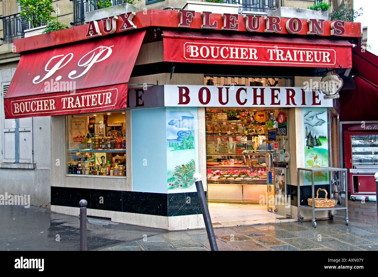 Paris france french butcher shop hi-res stock photography and images ...