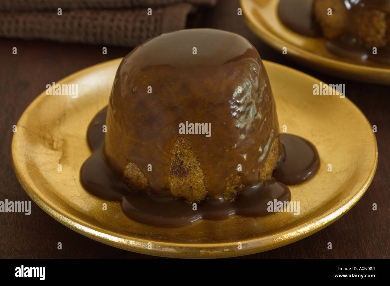 Sticky Toffee Pudding UK Food Stock Photo - Alamy