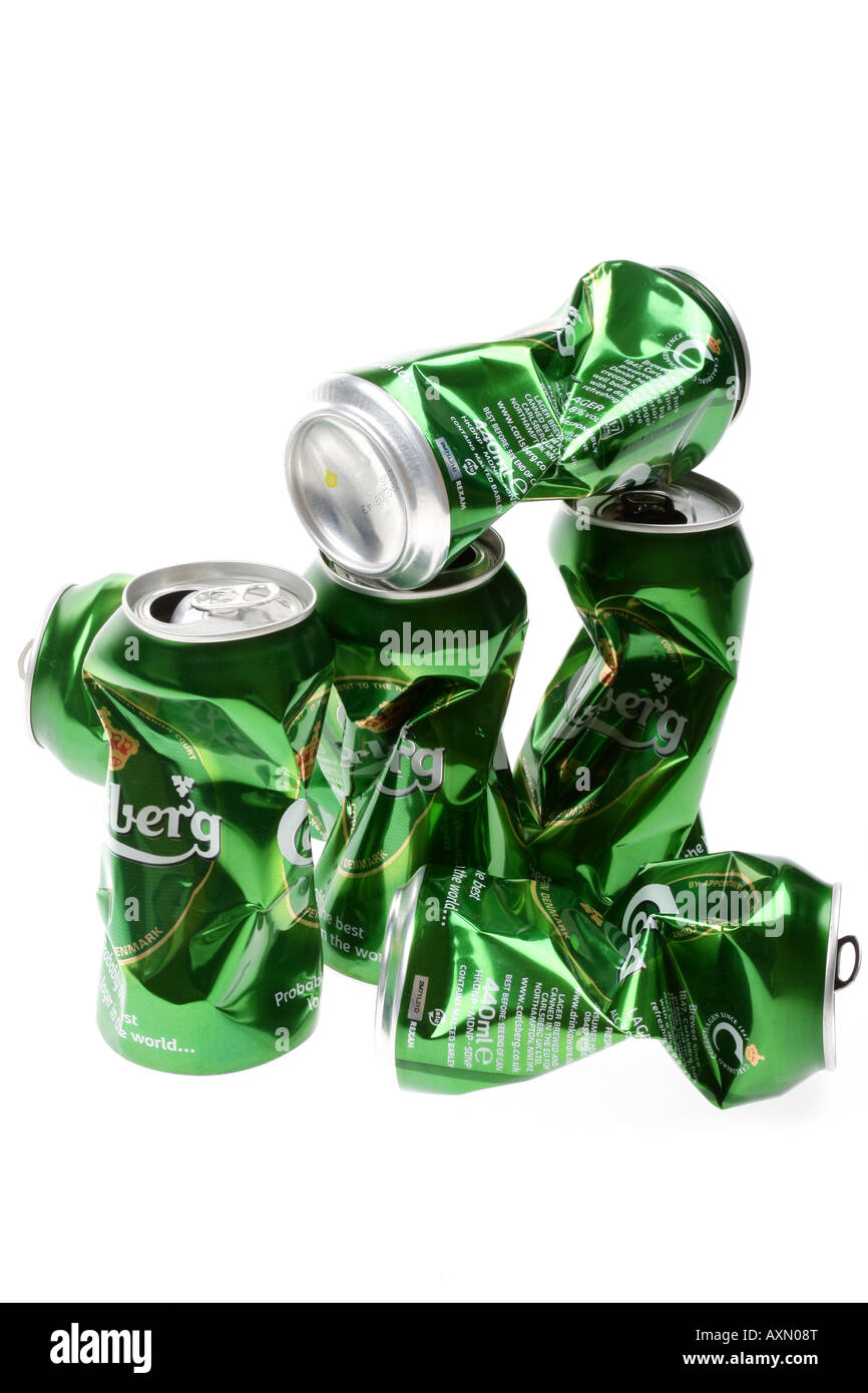 Empty drinks cans Cut Out Stock Images & Pictures - Alamy