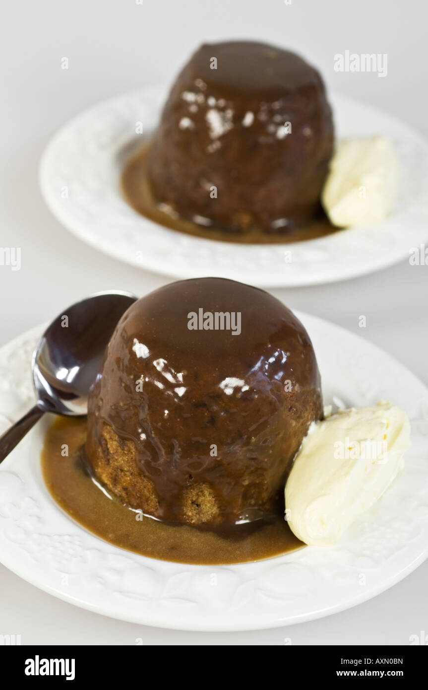 Sticky Toffee Pudding UK Food Stock Photo - Alamy