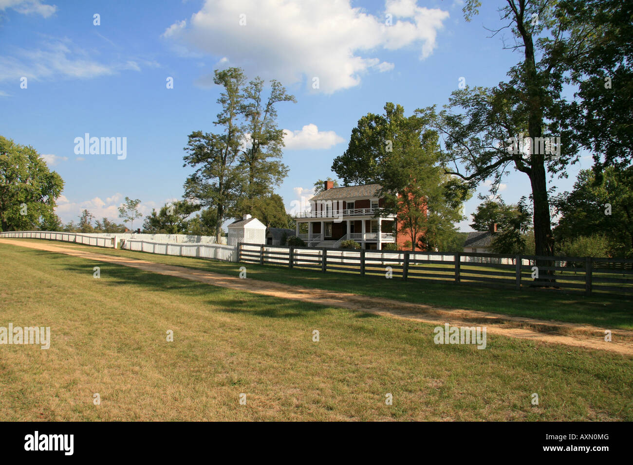 The McLean House in Appomattox Court House National Historical Park ...
