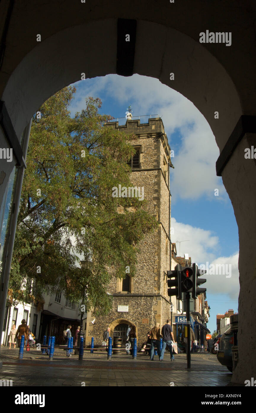 Medieval clock tower at St Albans Hertfordshire UK Stock Photo - Alamy