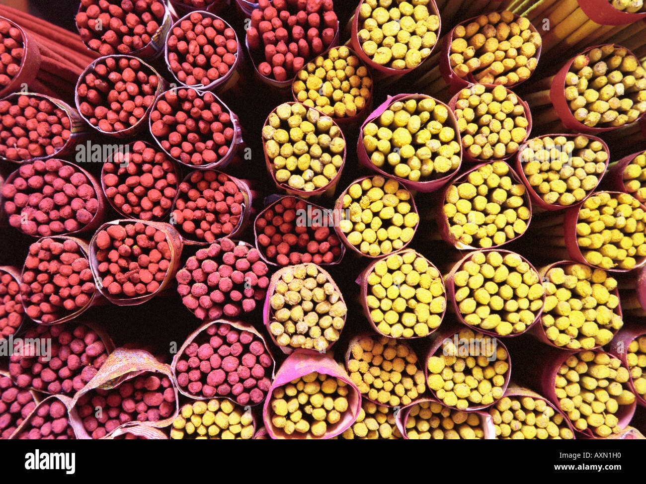 Vietnam, Stack Of Incense Sticks Stock Photo - Alamy