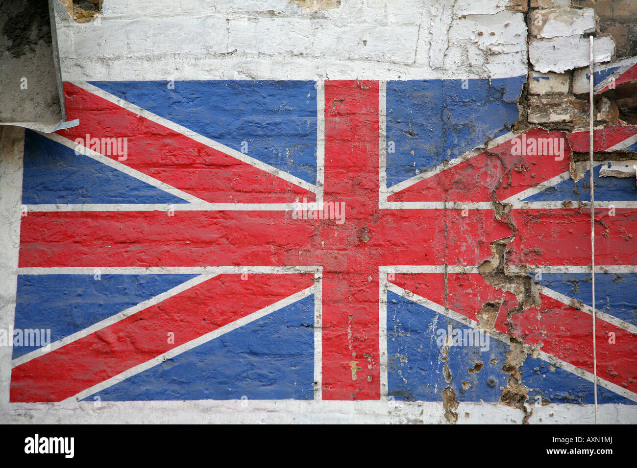 Union Jack mural, south east London, UK Stock Photo - Alamy