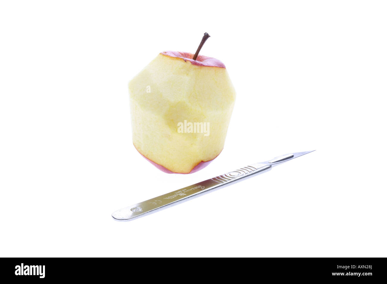 Peeling apple Cut Out Stock Images & Pictures - Alamy