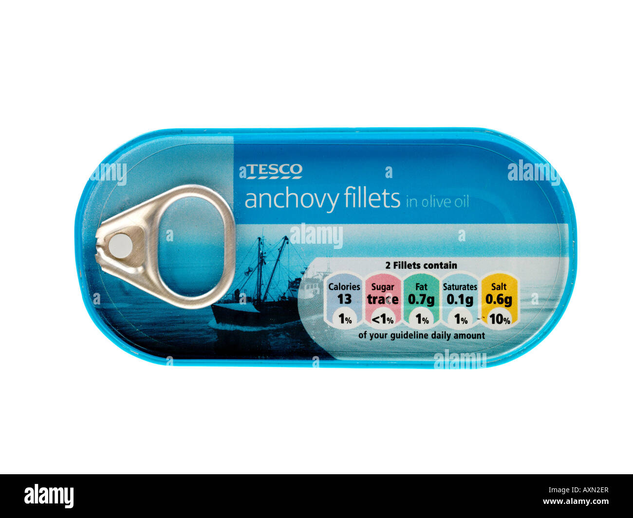 Tin of Anchovy Fillets Stock Photo - Alamy