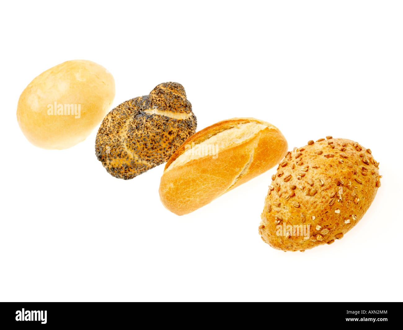 Selection of Bread Rolls Stock Photo - Alamy