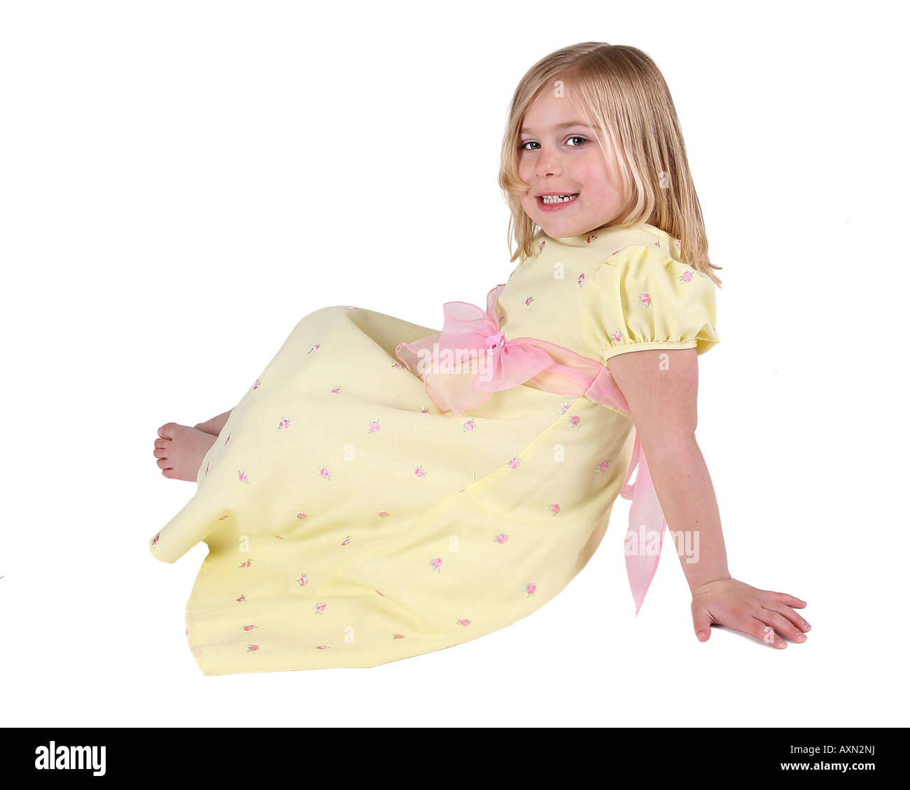 Pretty blonde child Cut Out Stock Images & Pictures - Alamy