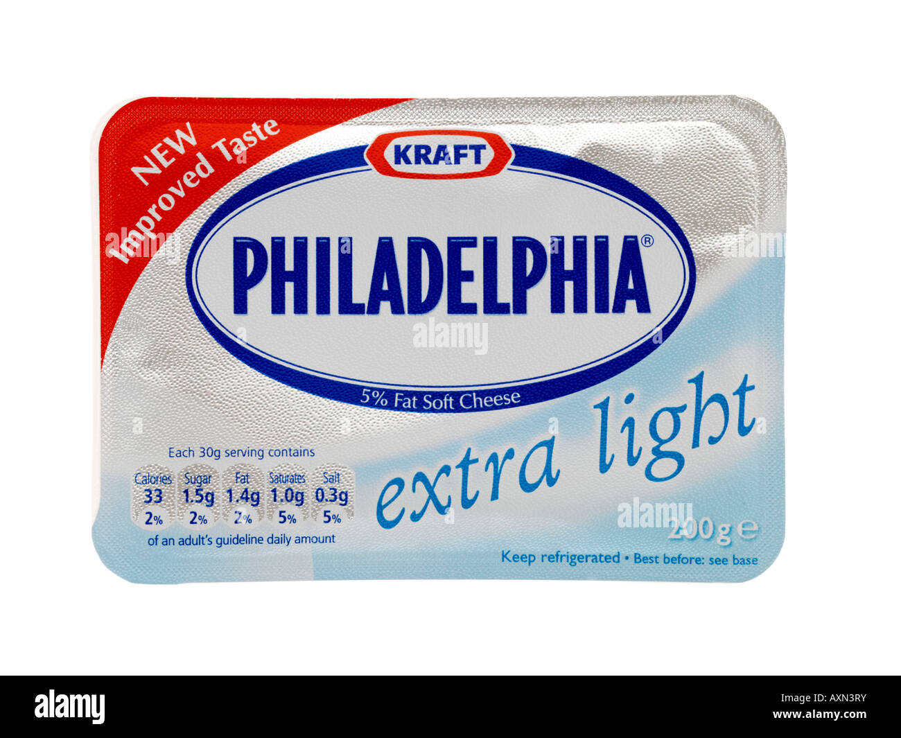 Philadelphia cheese tub hi-res stock photography and images - Alamy
