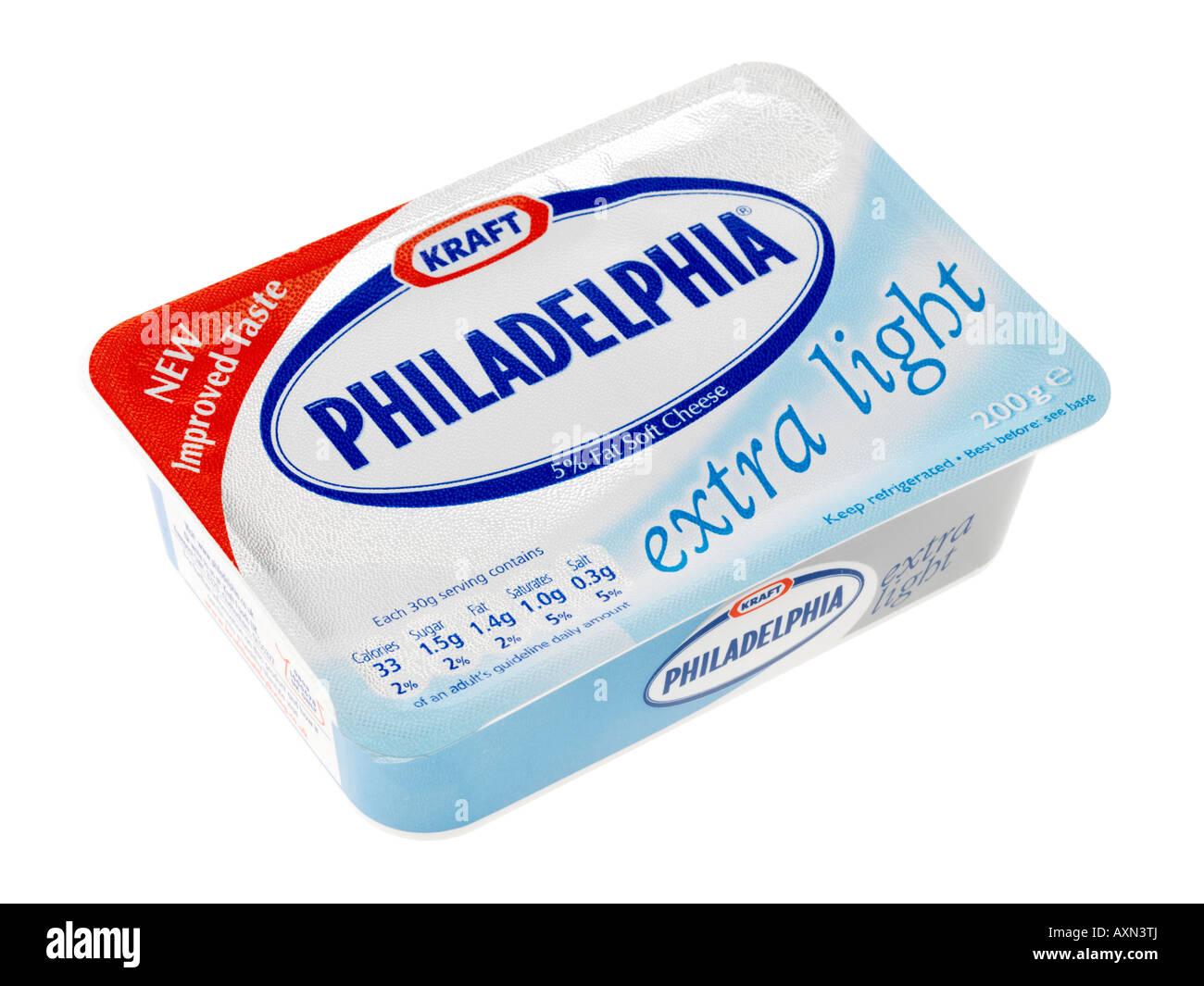 Philadelphia cheese tub hi-res stock photography and images - Alamy