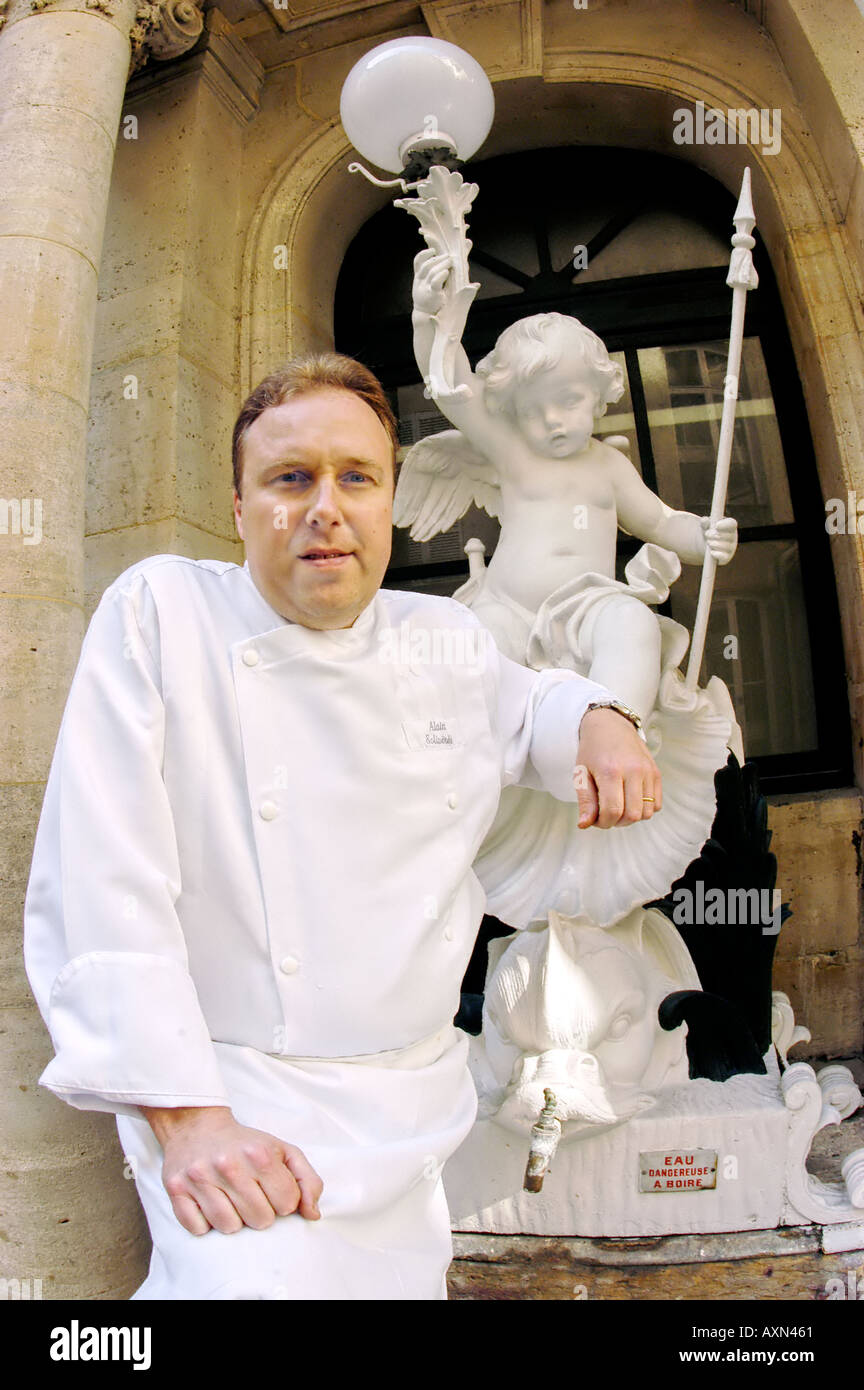Portrait "French Chef" Outside "PARIS France" "Haute Cuisine Restaurant ...