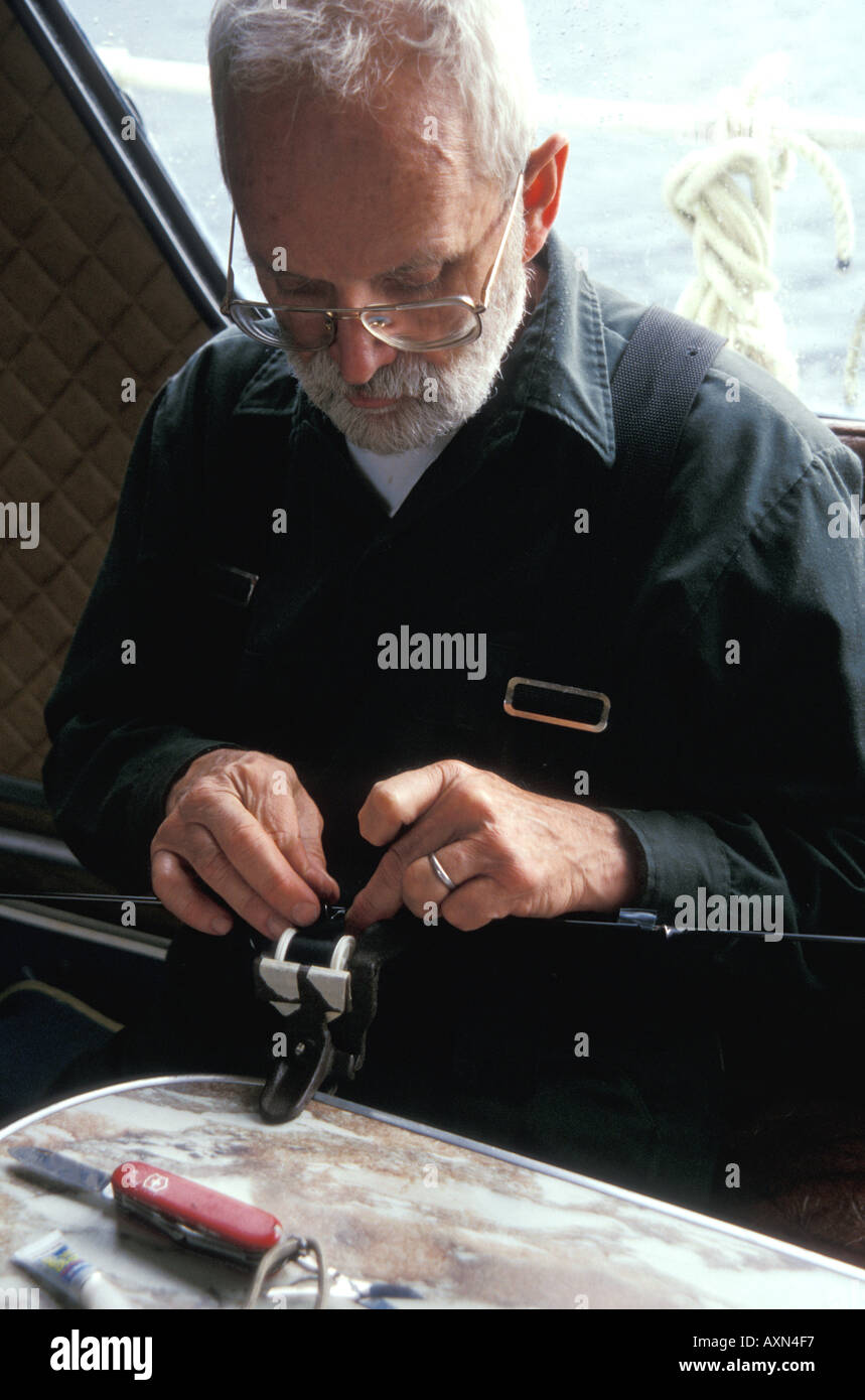 Fisherman baiting hook hi-res stock photography and images - Alamy