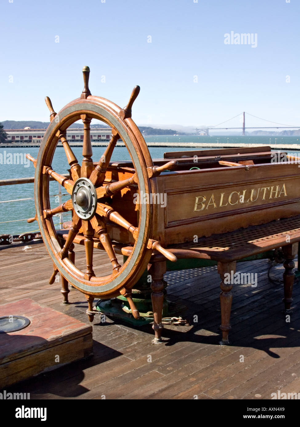 Deck wheel schooner ship hi-res stock photography and images - Alamy