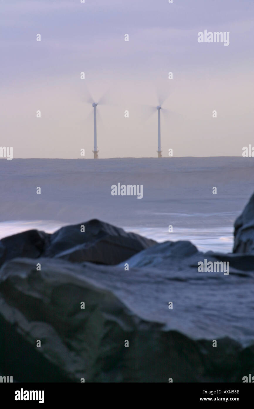 Offshore wind turbines blyth harbour hi-res stock photography and ...