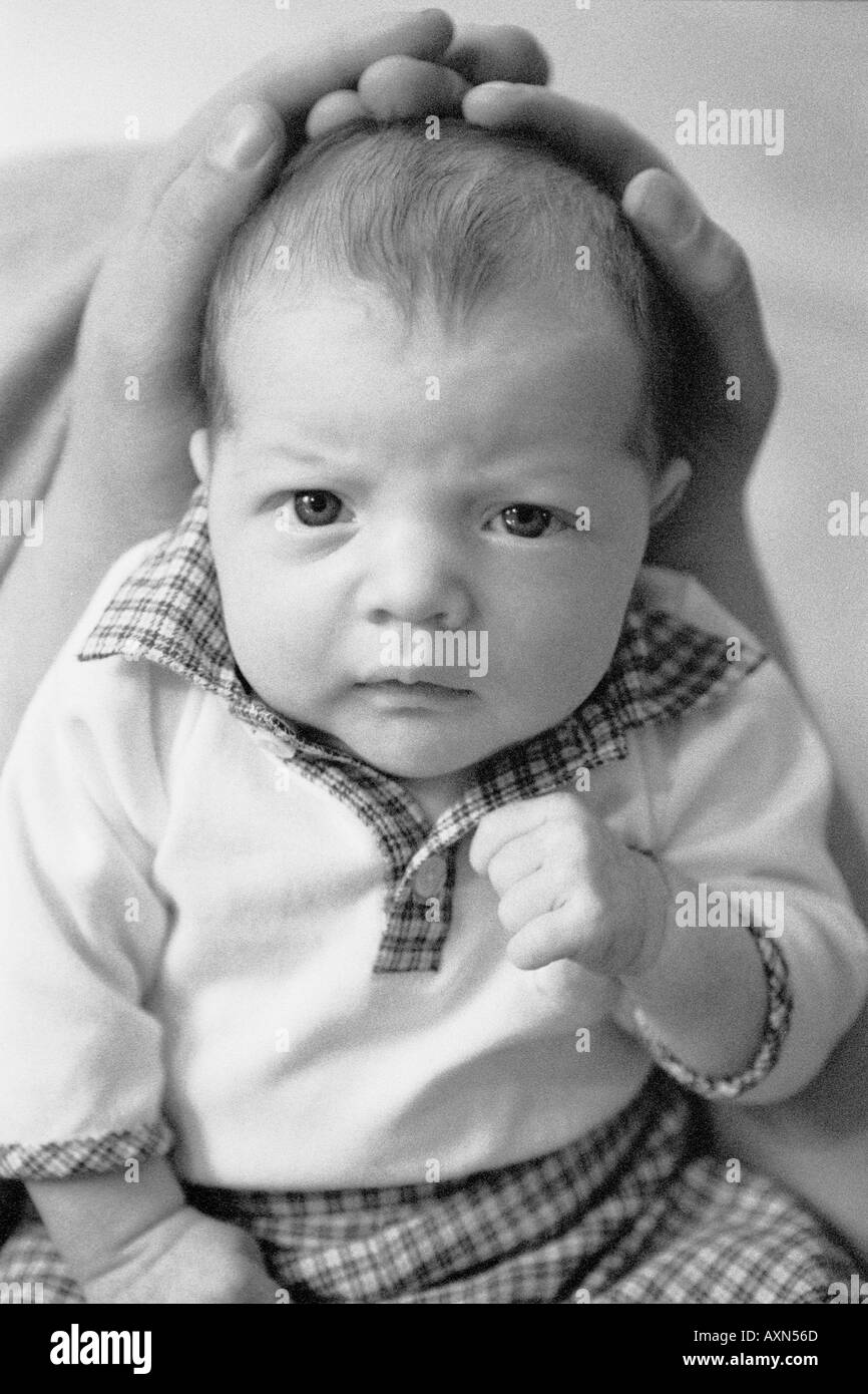 One month baby Black and White Stock Photos & Images - Alamy