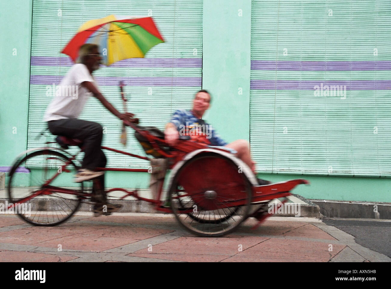 Trishaw Traditional Transport In Malaysia High Resolution Stock ...