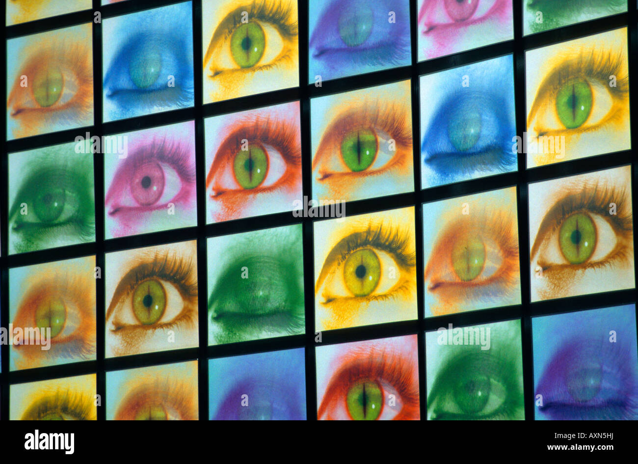 many eyes concept screen Stock Photo - Alamy