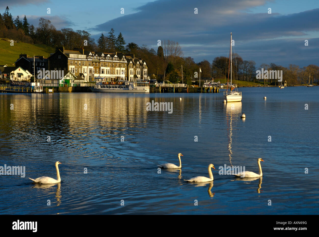 Ambleside Youth Hostel overlooking Lake Windermere at Waterhead, Lake ...