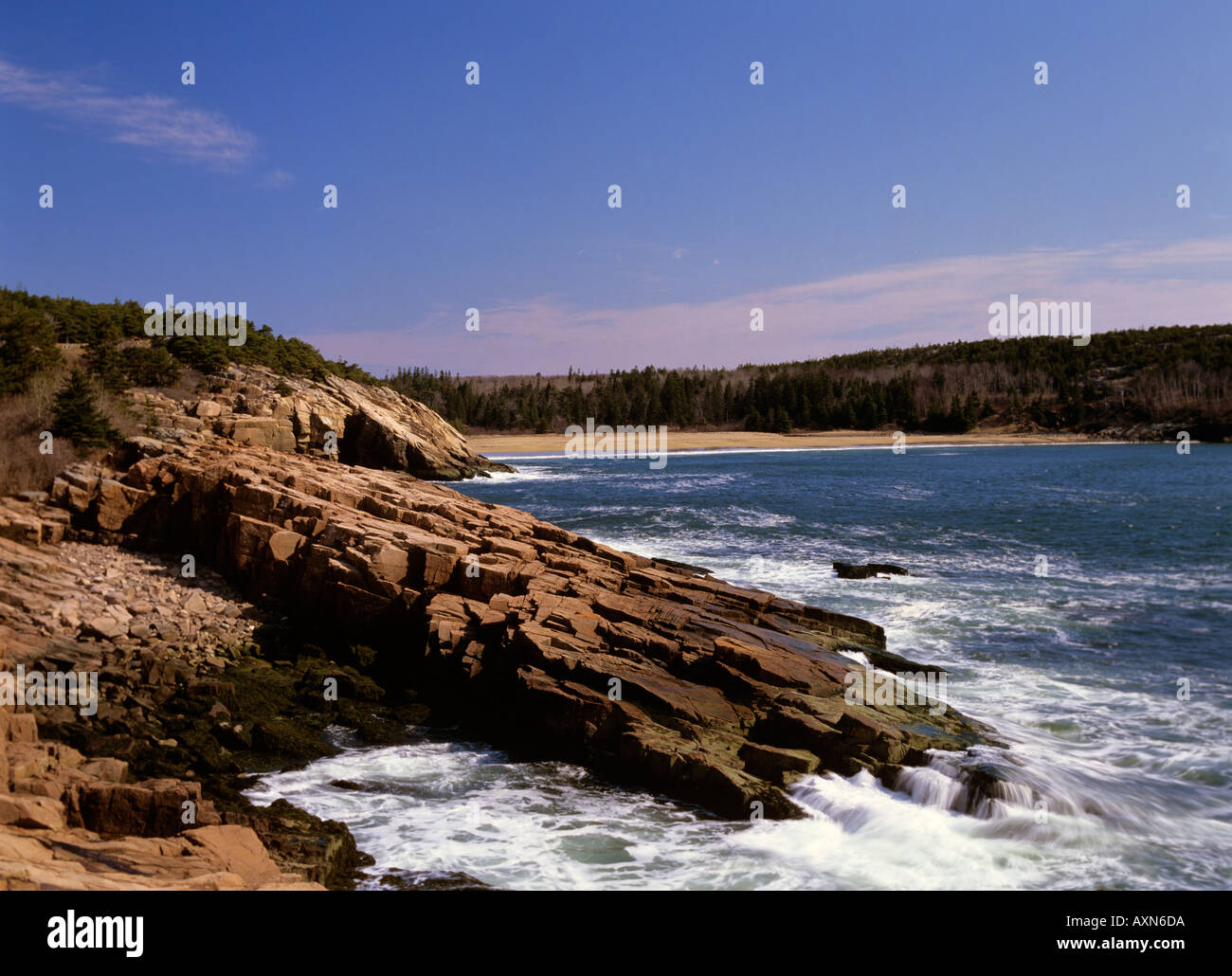Maine s Rocky Shoreline in Acadia National Park Maine USA which is ...