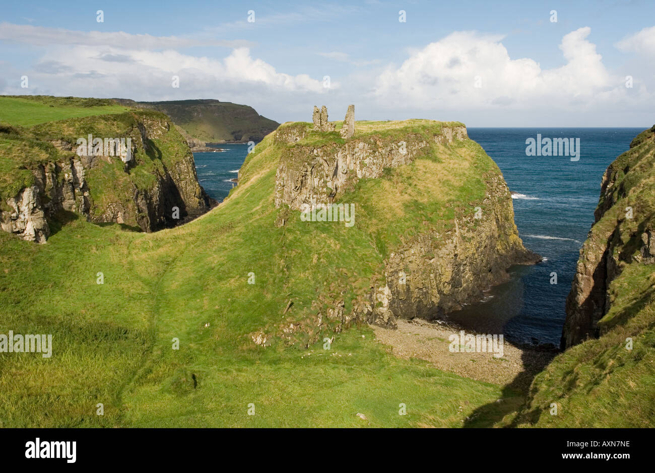 Dunseverick Castle, County Antrim, Northern Ireland. Prehistoric ...