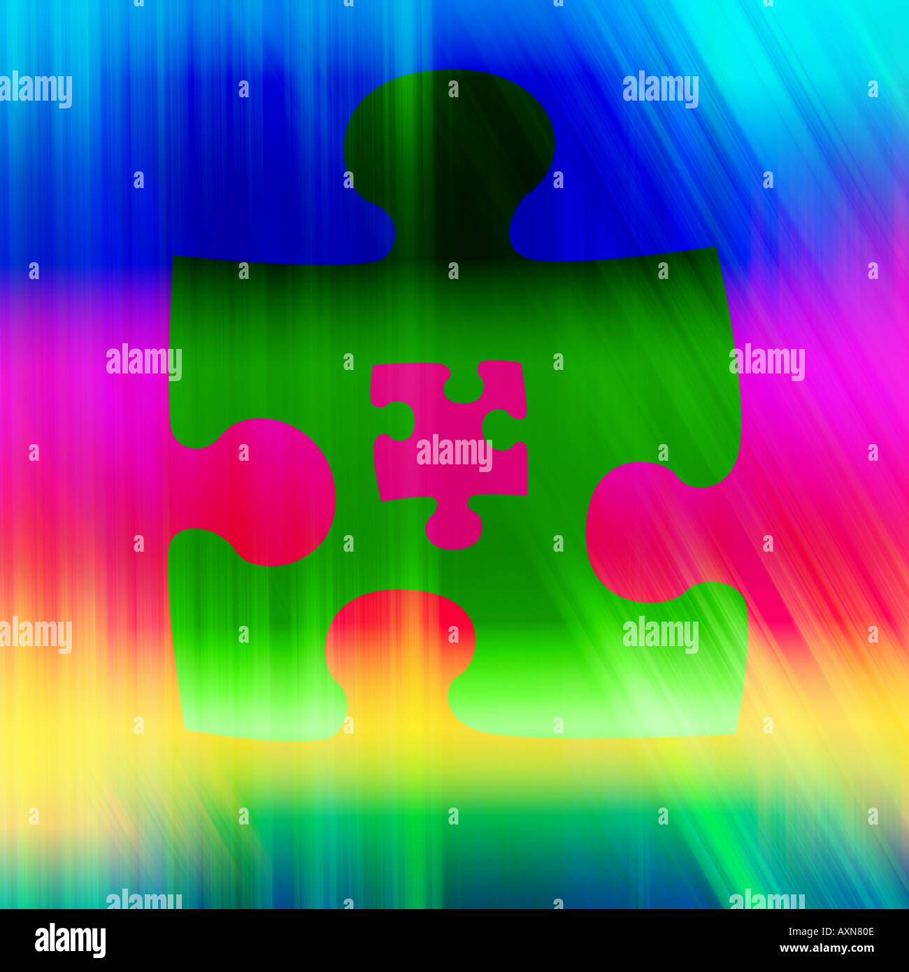 Fixing jigsaw puzzle hi-res stock photography and images - Alamy