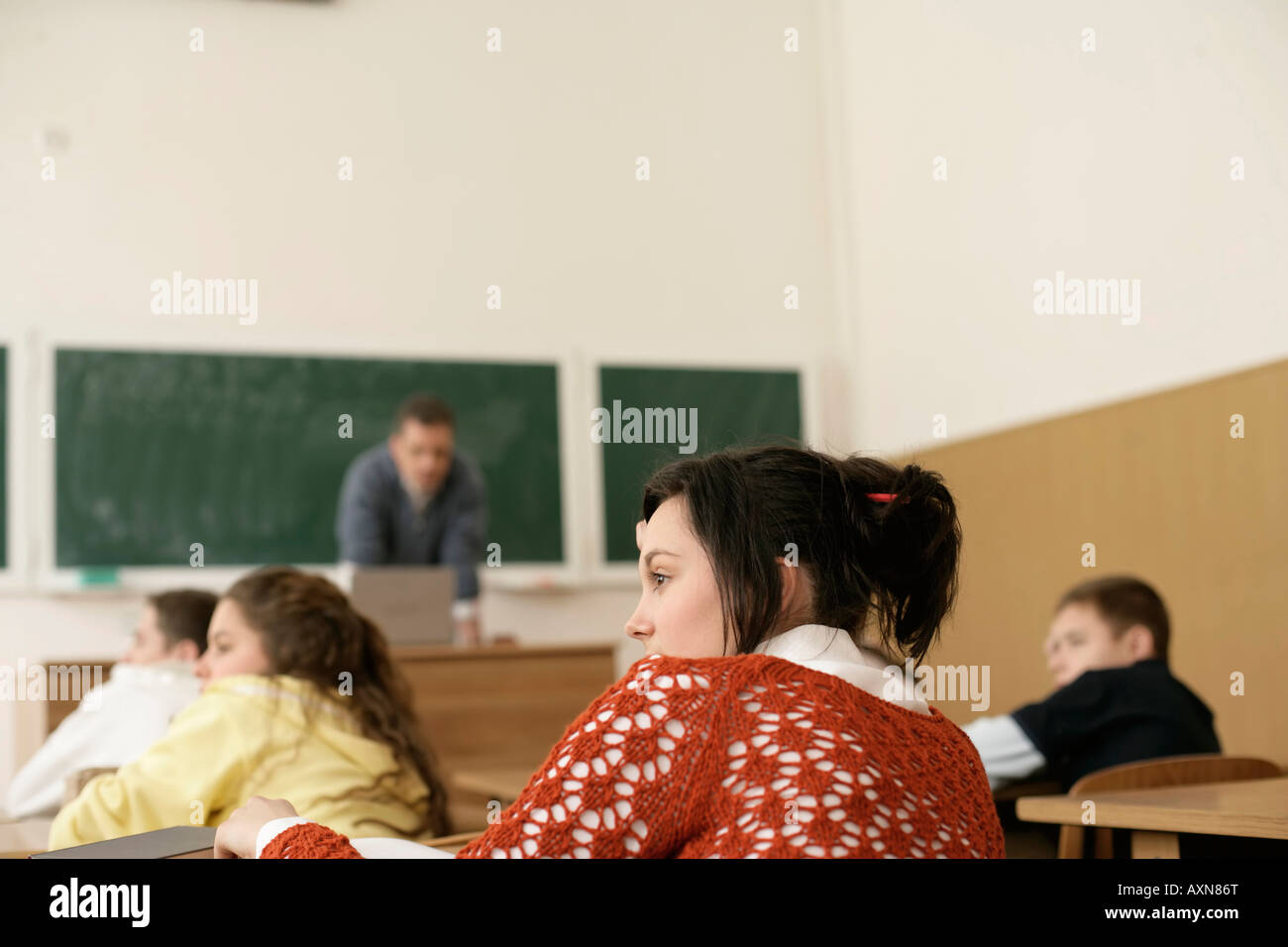 Bored Teenager Classroom Stock Photos & Bored Teenager Classroom Stock ...