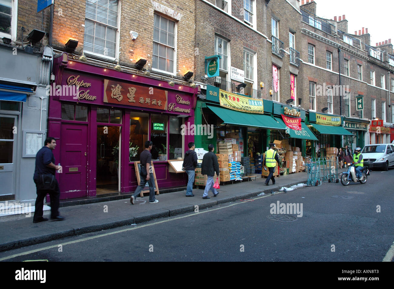 Super Star restaurant at Lisle Street in London Chinatown Stock Photo ...