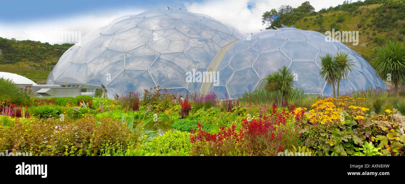 the eden project cornwall england uk Stock Photo - Alamy