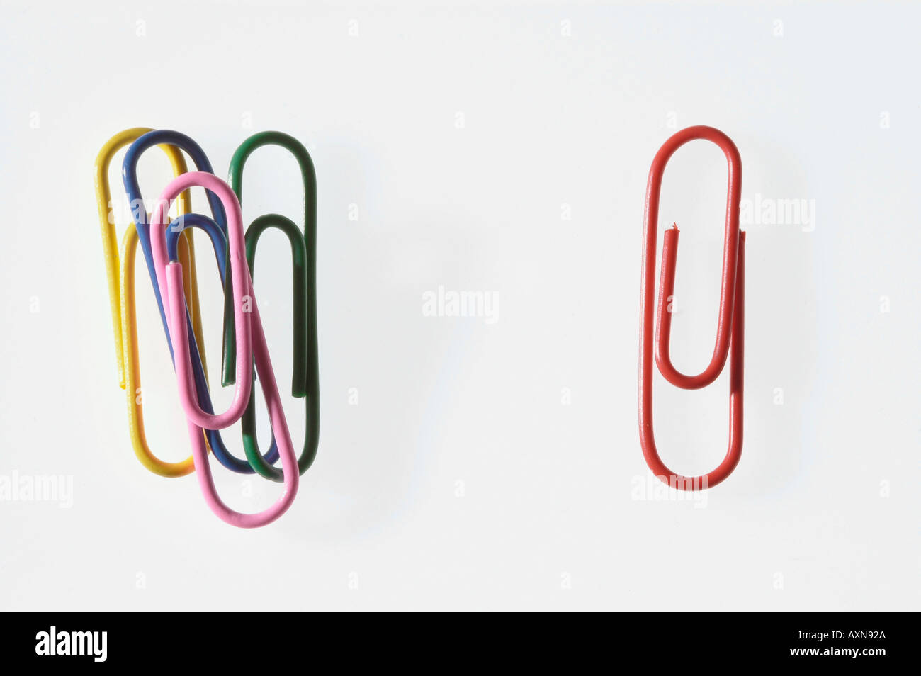 Four color clips Stock Photo - Alamy