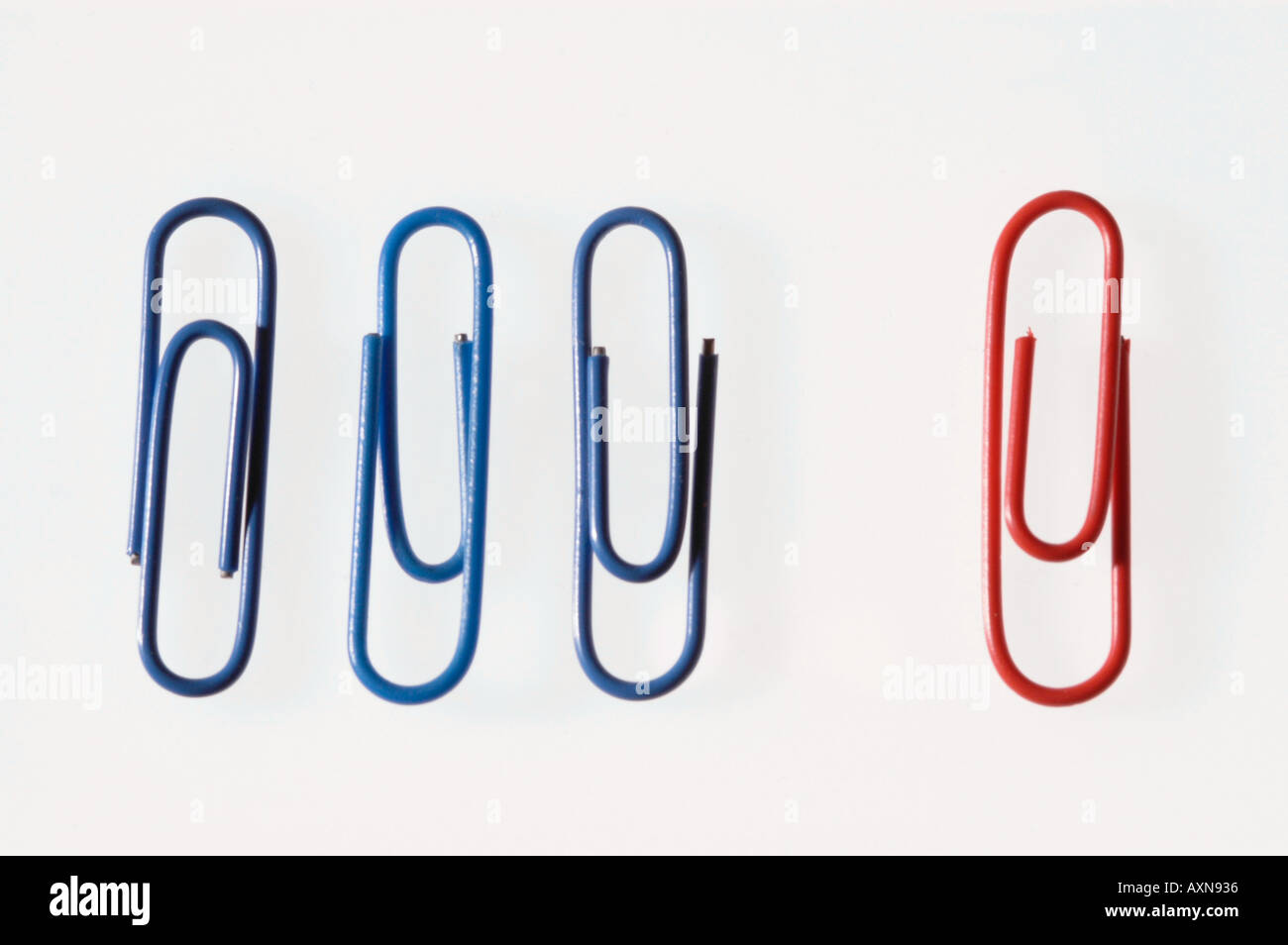 Four color clips Stock Photo - Alamy