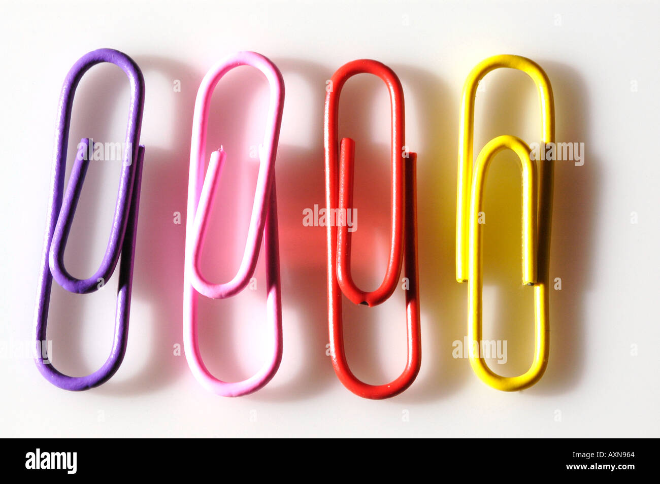 Four color clips Stock Photo - Alamy