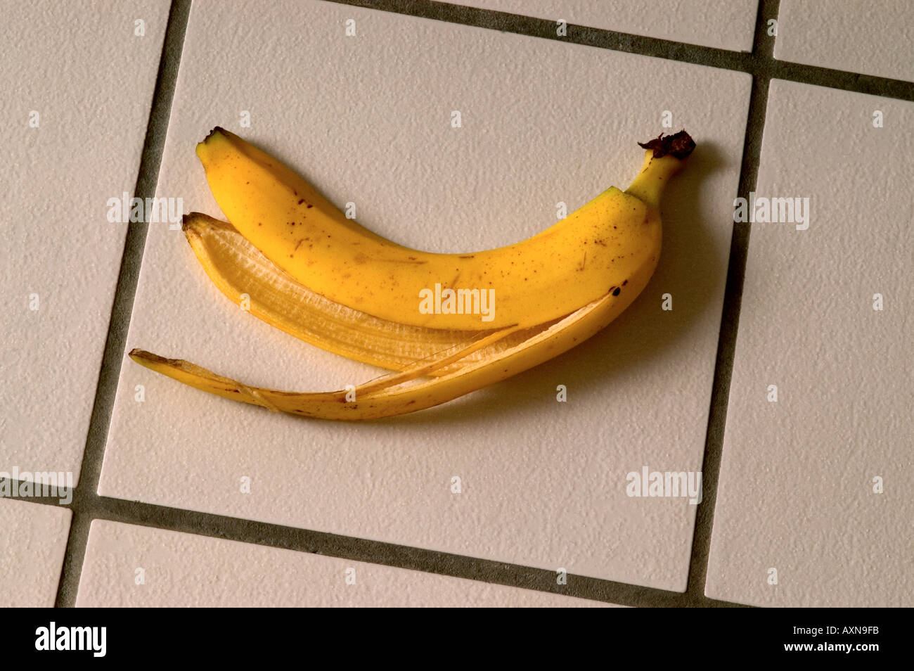 Banana cut out cropped white background outline cutout Stock Photo - Alamy