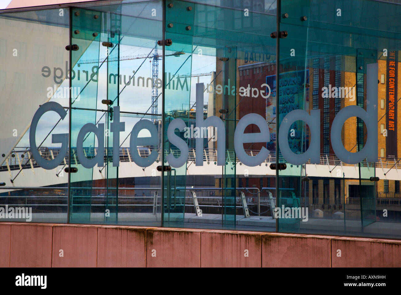 Gateshead Millennium Bridge and Baltic Art Gallery Gateshead England ...