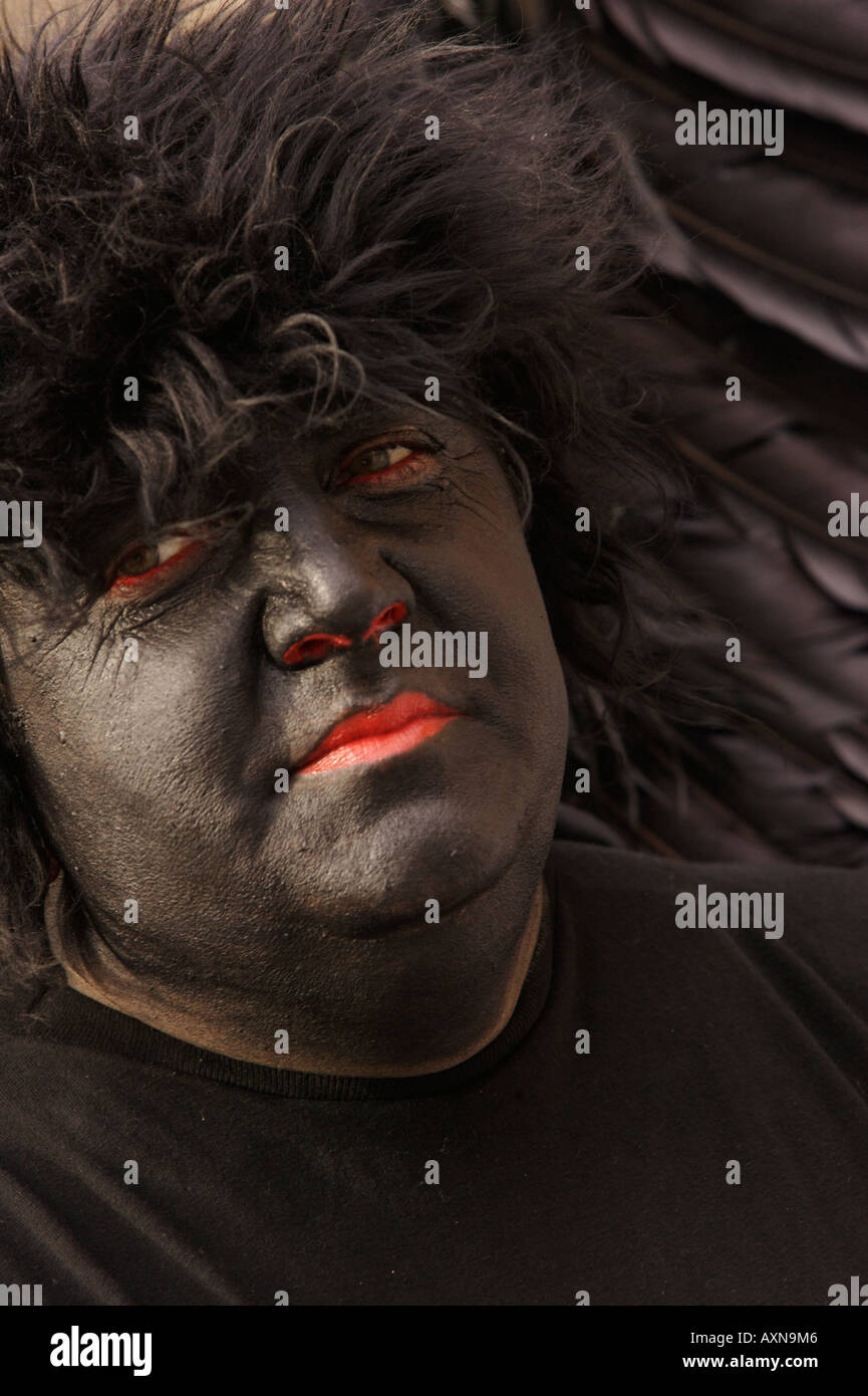 The Demon, typical of the Easter Sunday procession in Murcia Stock ...