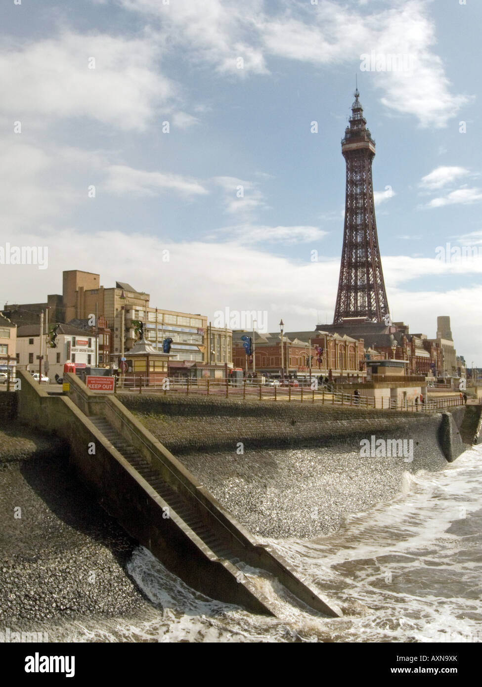The seafront and tower, Blackpool Stock Photo - Alamy
