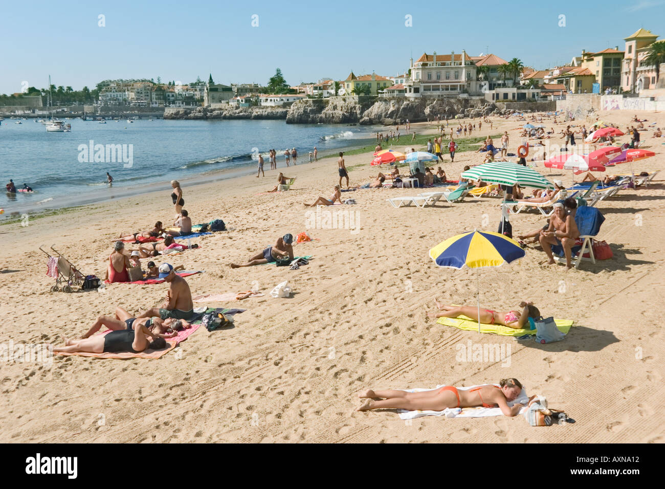Cascais Portugal Beach Stock Photo - Alamy